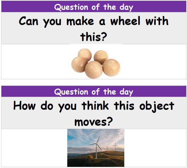 Question of the Day Cards for the Wheels Study (creative Curriculum ...