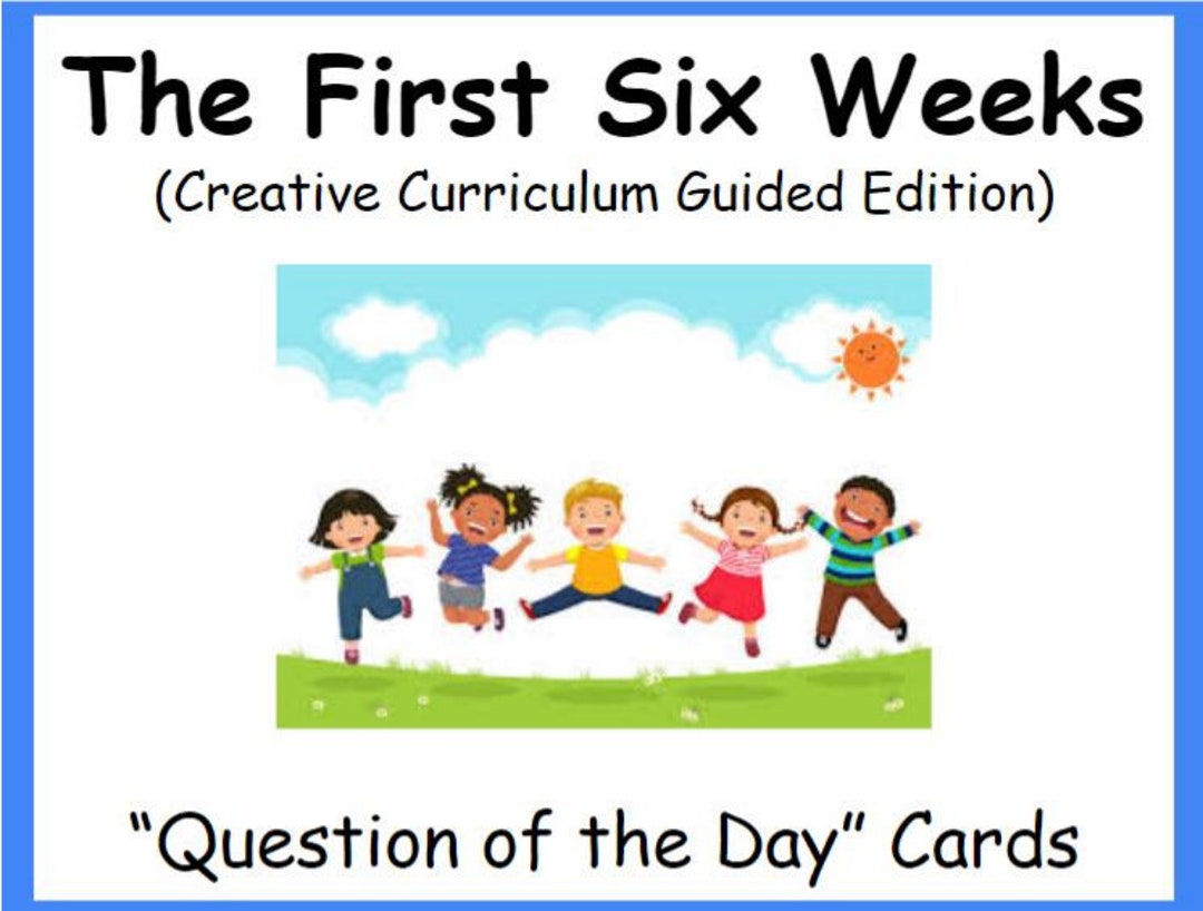 Question of the Day Cards - First Six Weeks (creative Curriculum Guided ...