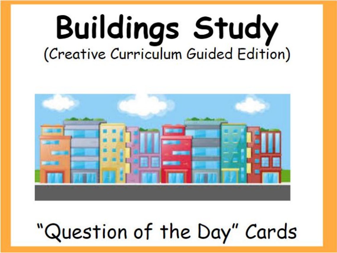 Question of the Day Cards for the Buildings Study (creative Curriculum ...
