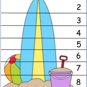 Summer Number Puzzle - Etsy