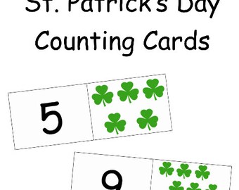 St. Patrick's Day Counting Cube Clipart - Etsy