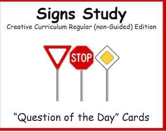 Creative Curriculum Signs Study-question of the Day - Etsy