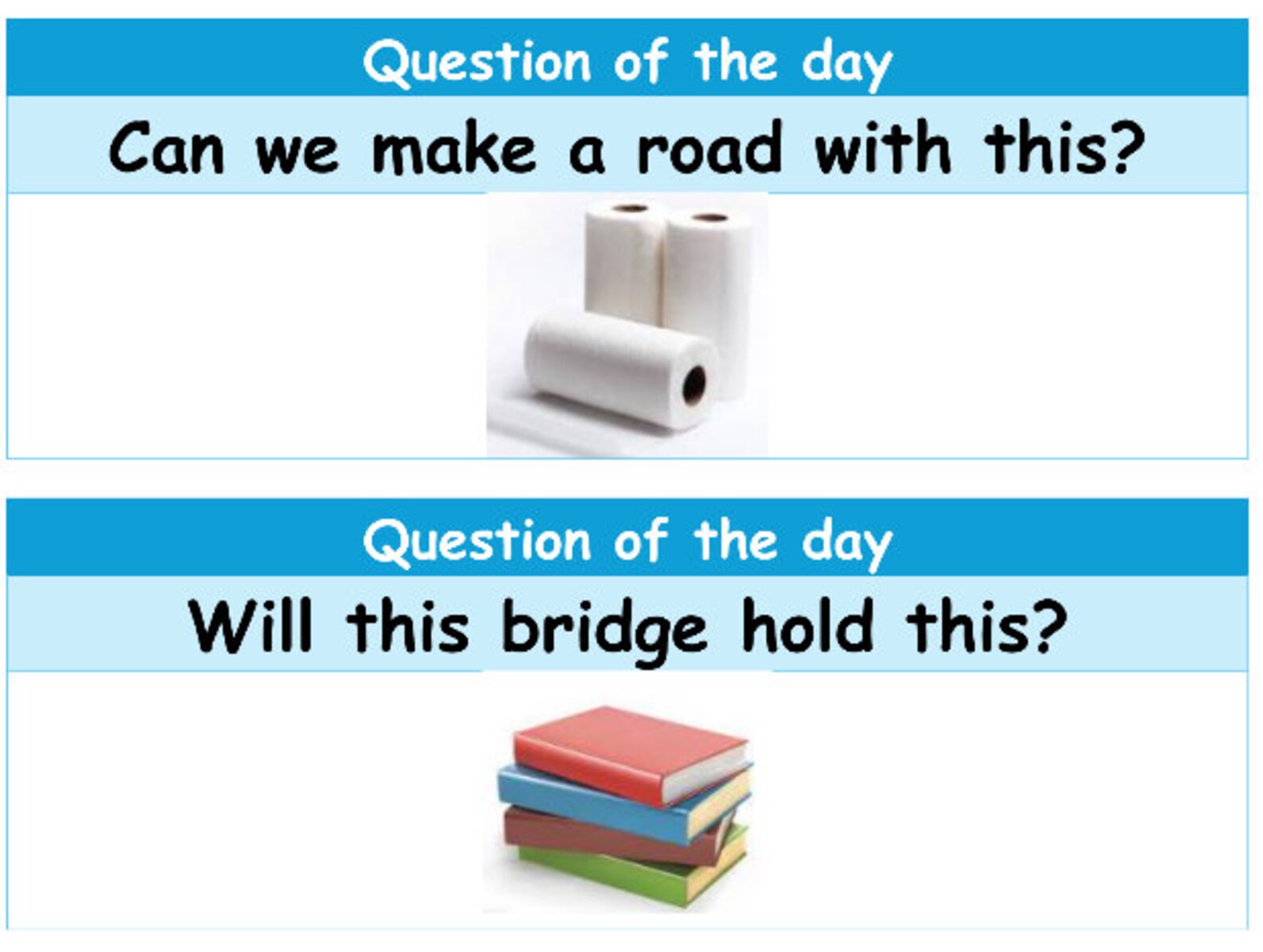 Question of the Day Cards - Roads Study (creative Curriculum Regular ...