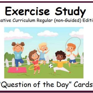 Question of the Day Cards - Exercise Study (creative Curriculum Regular ...