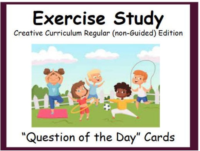 Question of the Day Cards - Exercise Study (creative Curriculum Regular ...