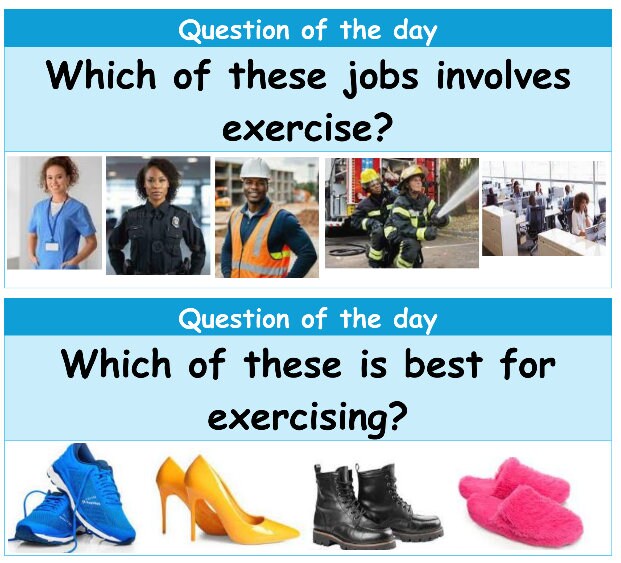 Question of the Day Cards - Exercise Study (creative Curriculum Regular ...