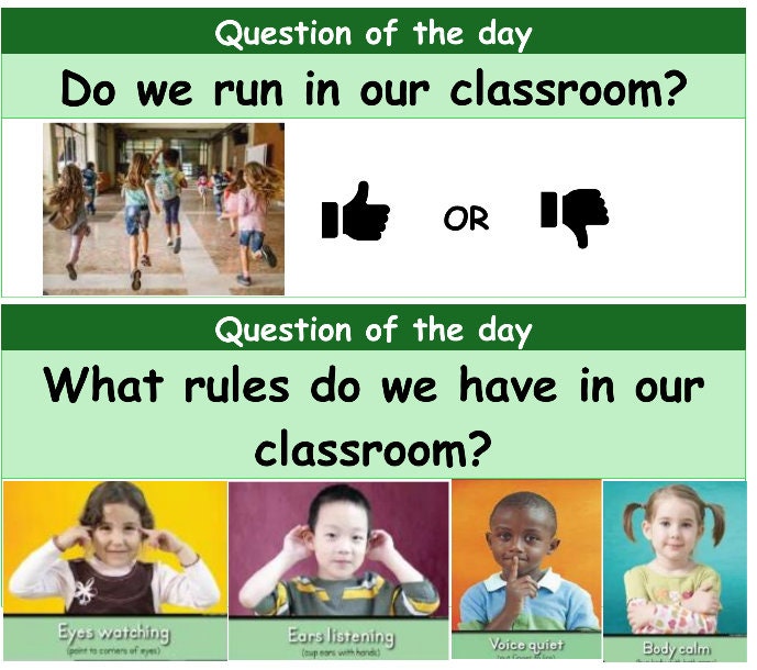 Question of the Day Cards - First Six Weeks (creative Curriculum Guided ...