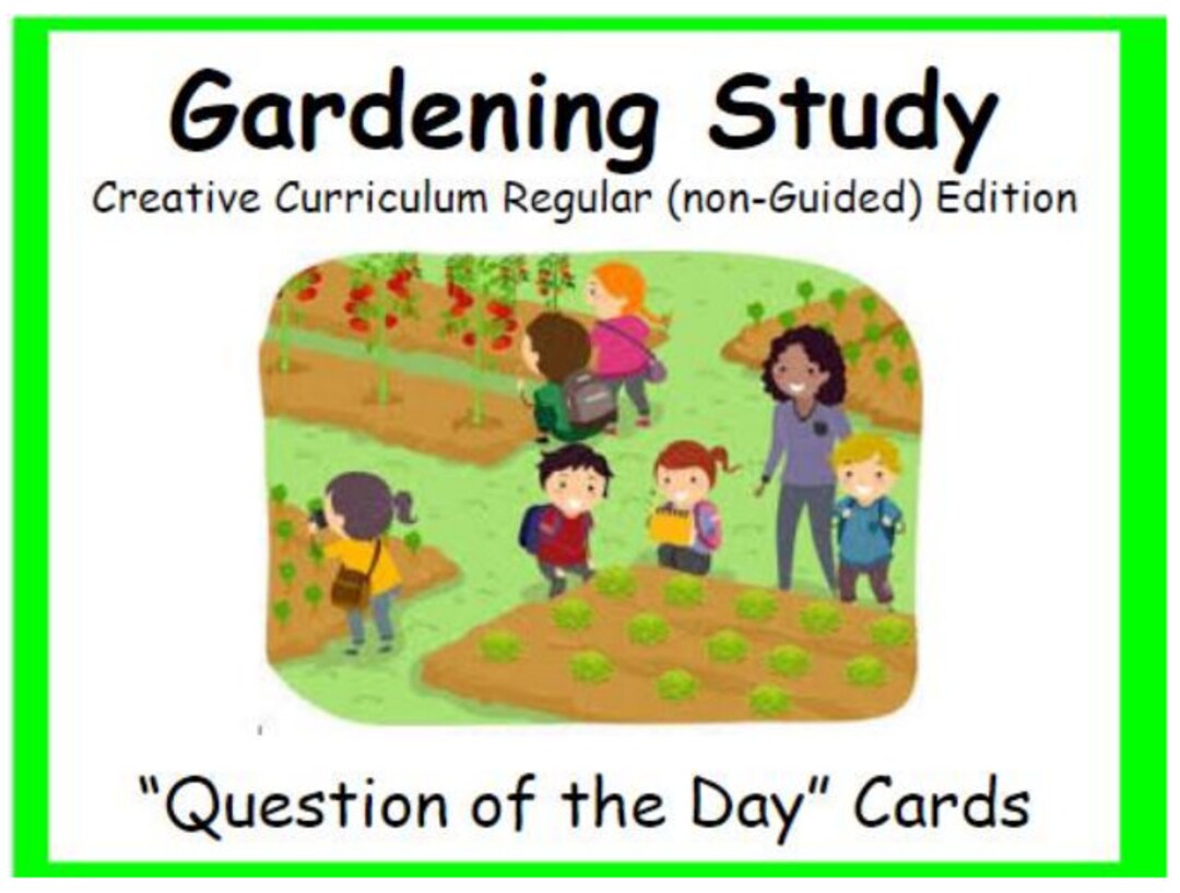 Question of the Day Cards - Gardening Study (creative Curriculum ...