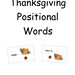 Thanksgiving Positional Words Cards - Etsy