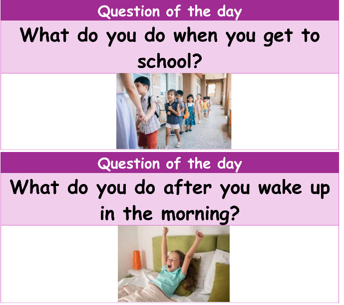 Question of the Day Cards - First Six Weeks (creative Curriculum Guided ...