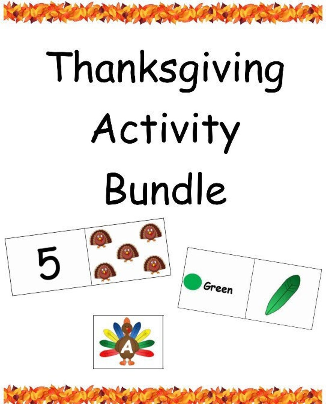Thanksgiving Activity Bundle - Etsy