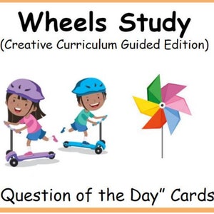 Question of the Day Cards for the Wheels Study (creative Curriculum ...