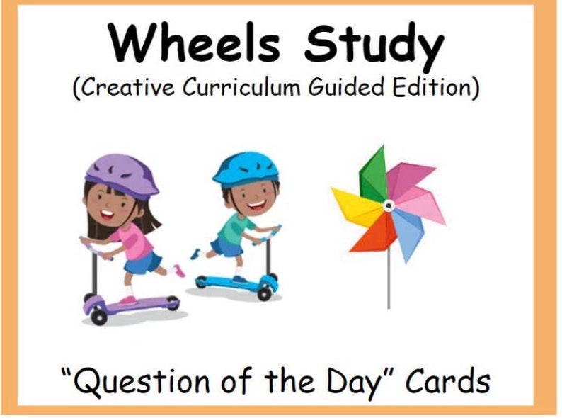 Question of the Day Cards for the Wheels Study (creative Curriculum ...