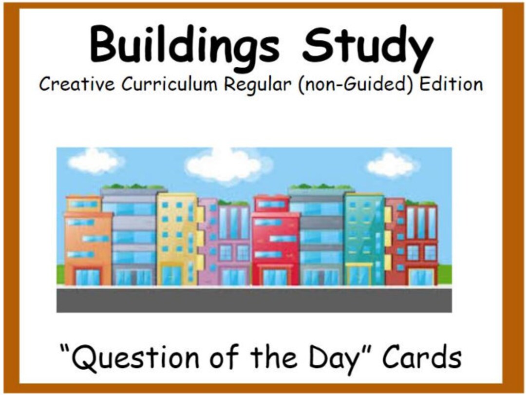 Question of the Day Cards - Buildings Study (creative Curriculum ...