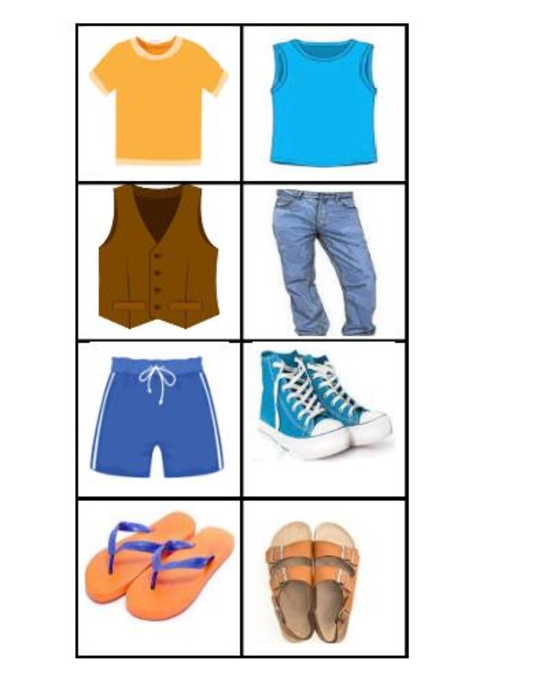 Summer Clothes Vocabulary Book - Etsy
