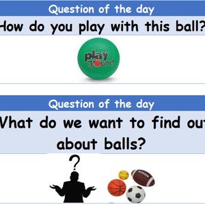 Question of the Day Cards for the Balls Study (creative Curriculum ...