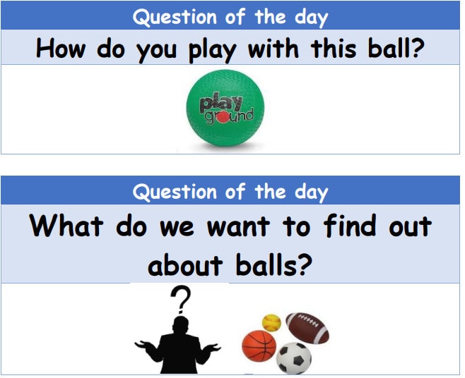 Question of the Day Cards for the Balls Study (creative Curriculum ...