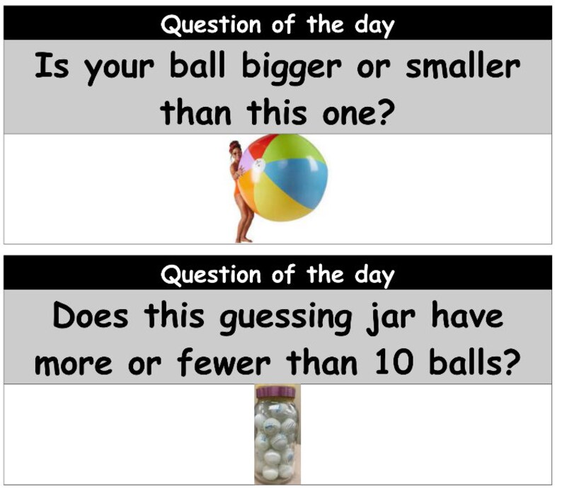 Question of the Day Cards - Balls Study (creative Curriculum Regular ...