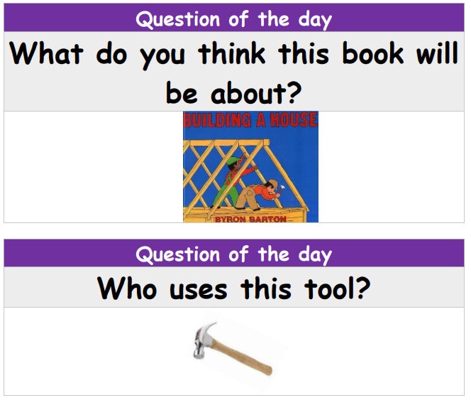 Question of the Day Cards for the Buildings Study (creative Curriculum ...