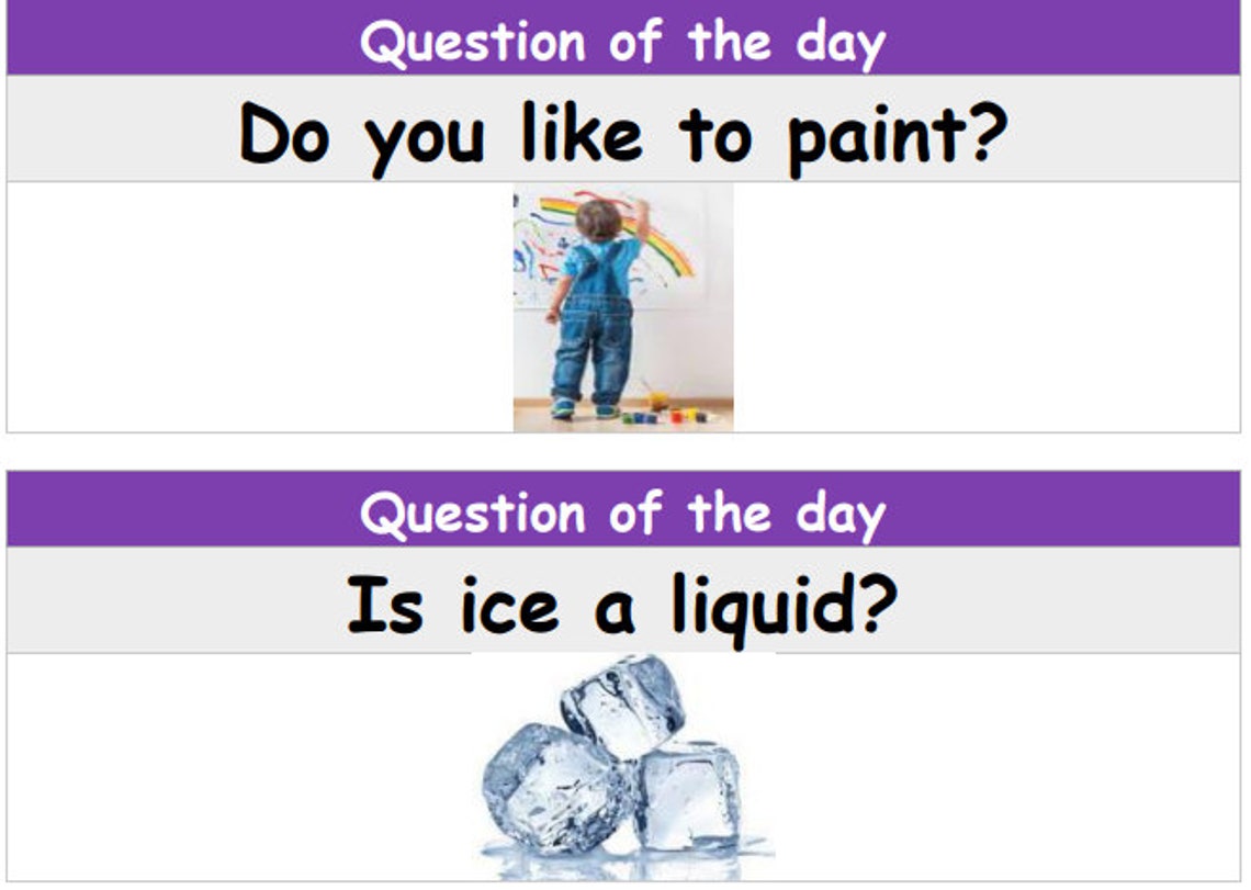 Question of the Day Cards for the Water Study (creative Curriculum ...