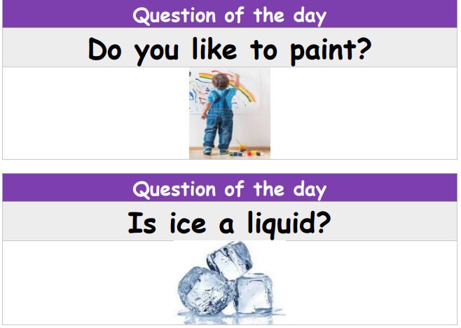 Question of the Day Cards for the Water Study (creative Curriculum ...