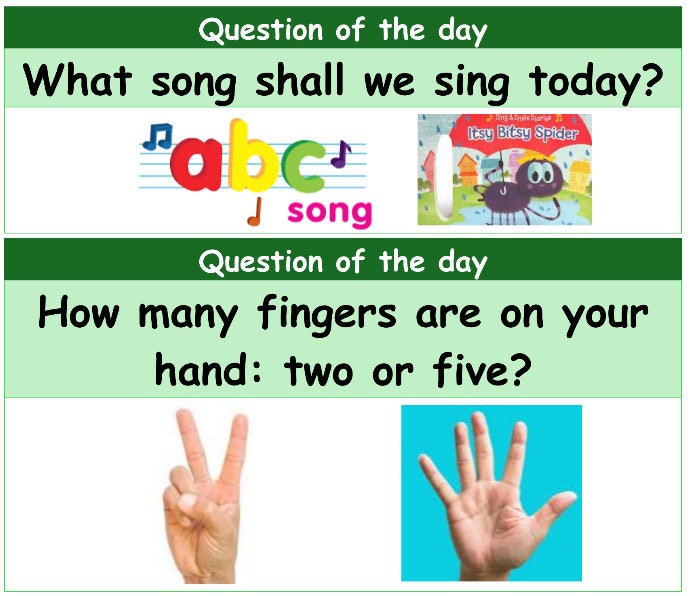 Question of the Day Cards - First Six Weeks (creative Curriculum ...