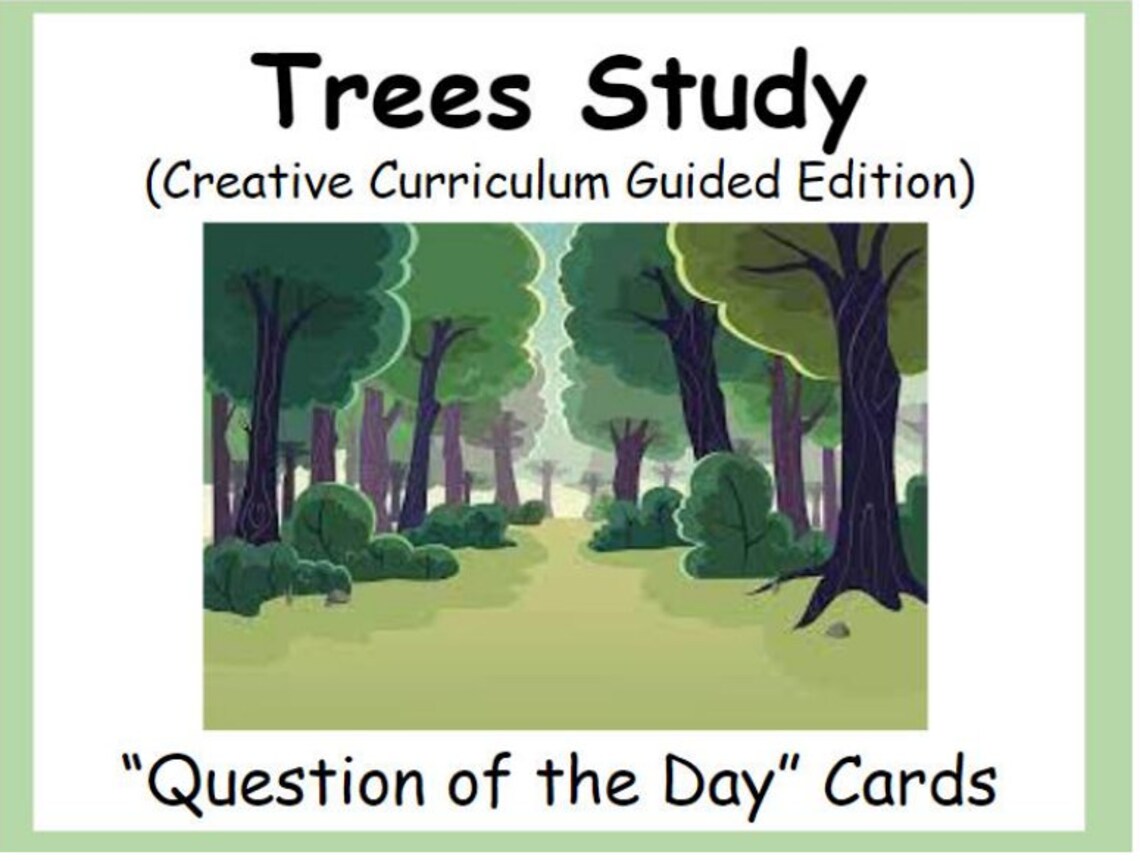 Question of the Day Cards for the Trees Study (creative Curriculum ...