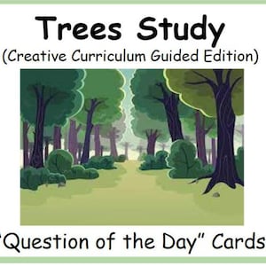 Question of the Day Cards for the Trees Study (creative Curriculum ...