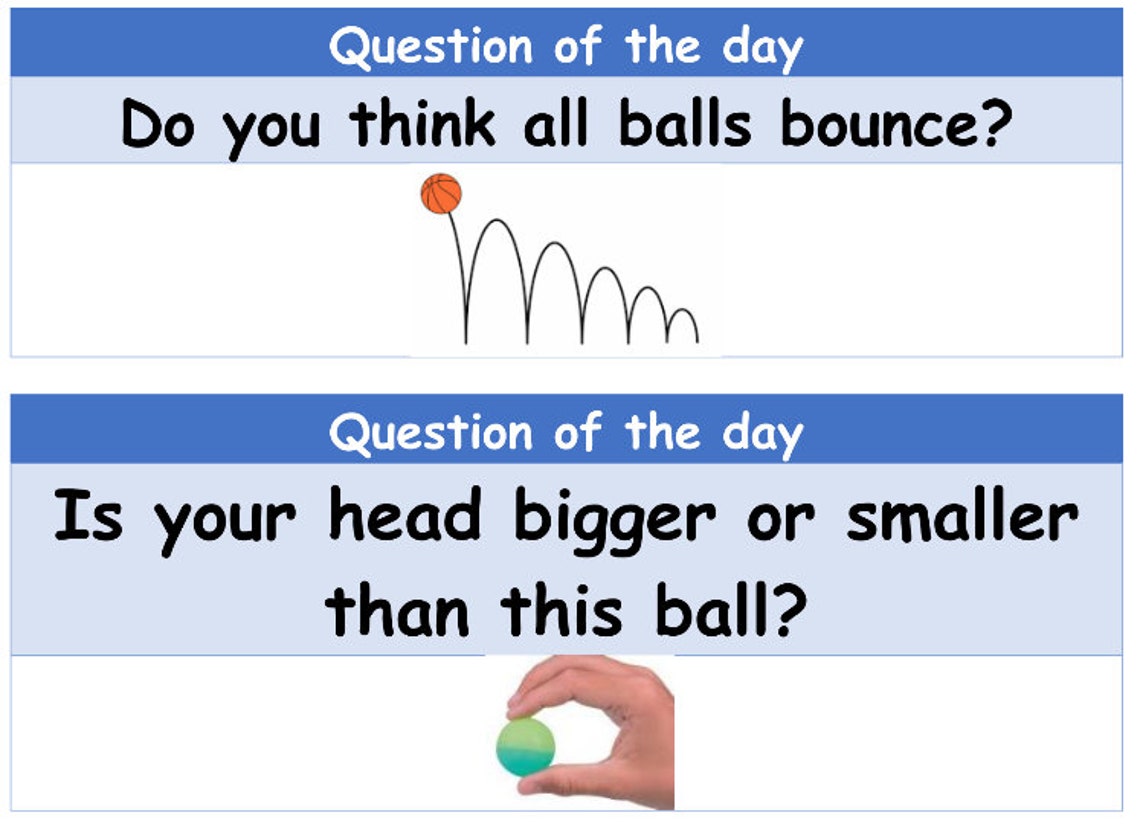 Question of the Day Cards - Balls Study (creative Curriculum Regular ...