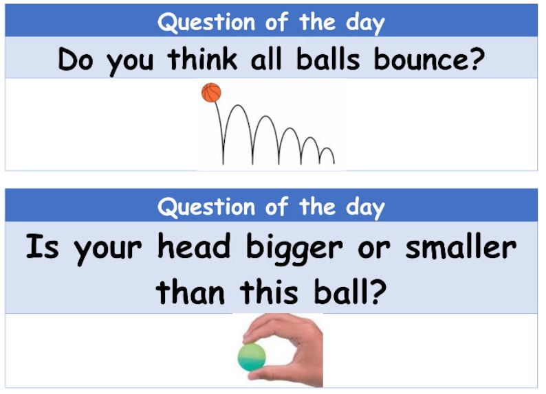 Question of the Day Cards - Balls Study (creative Curriculum Regular ...