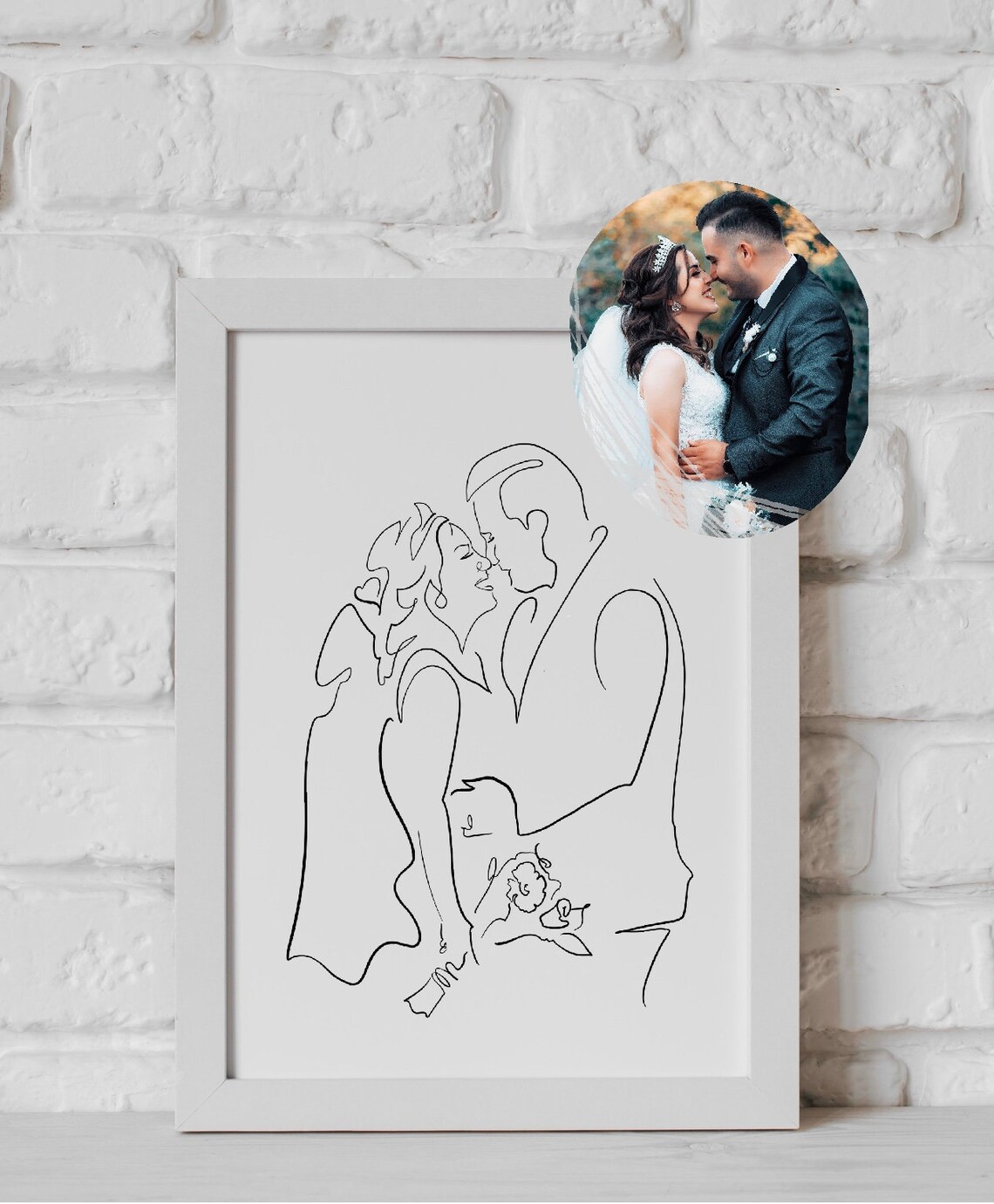 One Line Drawing From Photo, Portrait Commission, Continuous Line ...