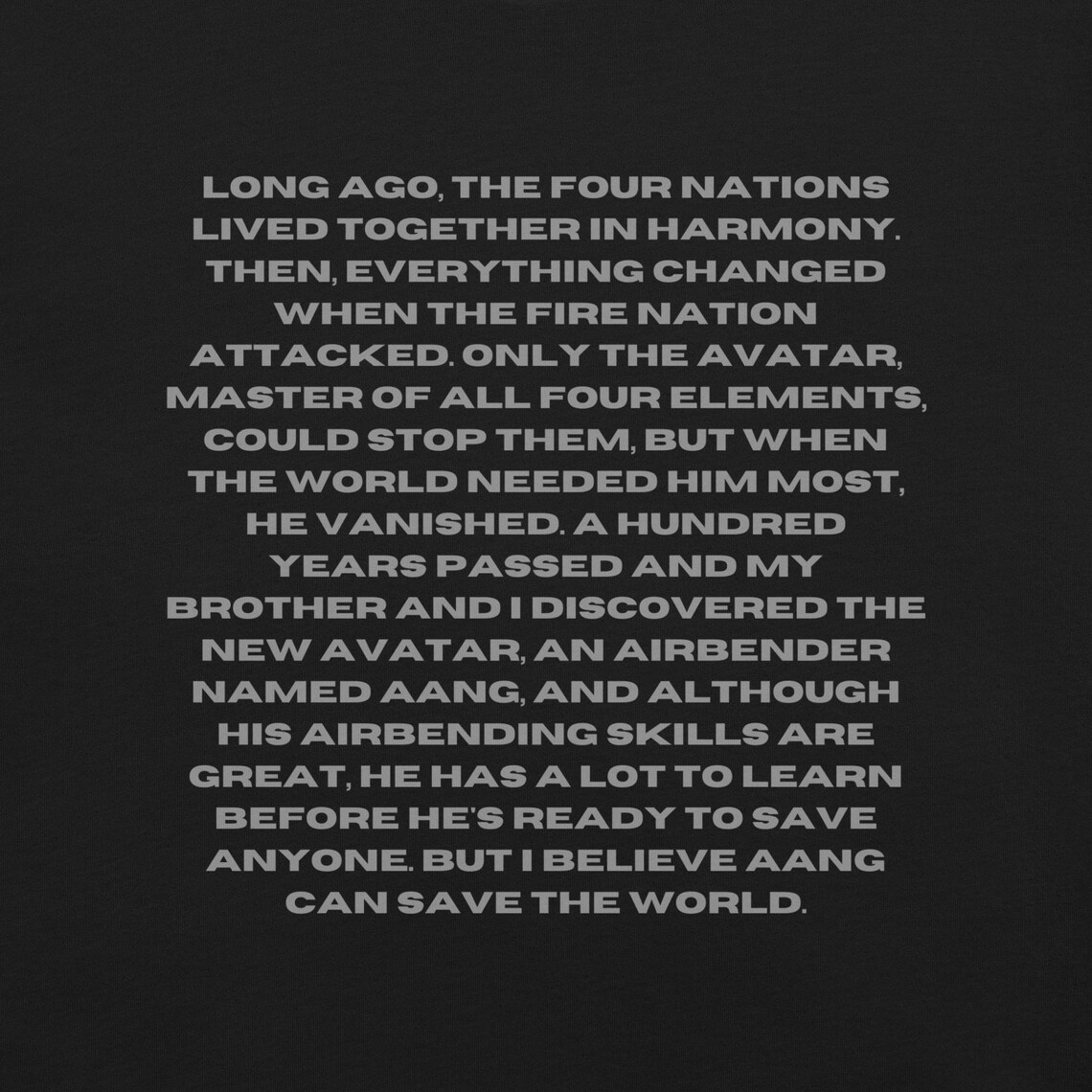 ATLA Theme Shirt - Etsy