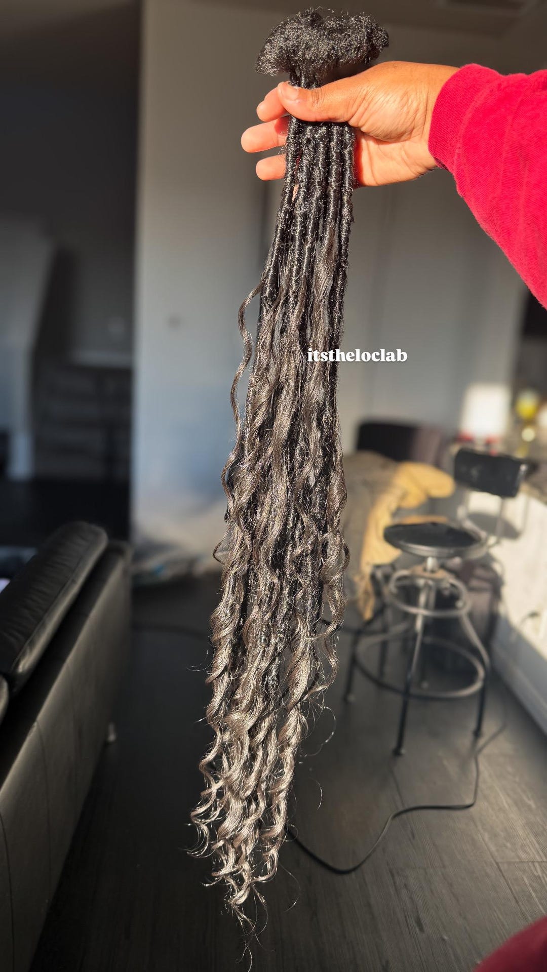 Gypsy Locs W/ Human Blend Hair Curls 20 Inches 55 Locs - Etsy