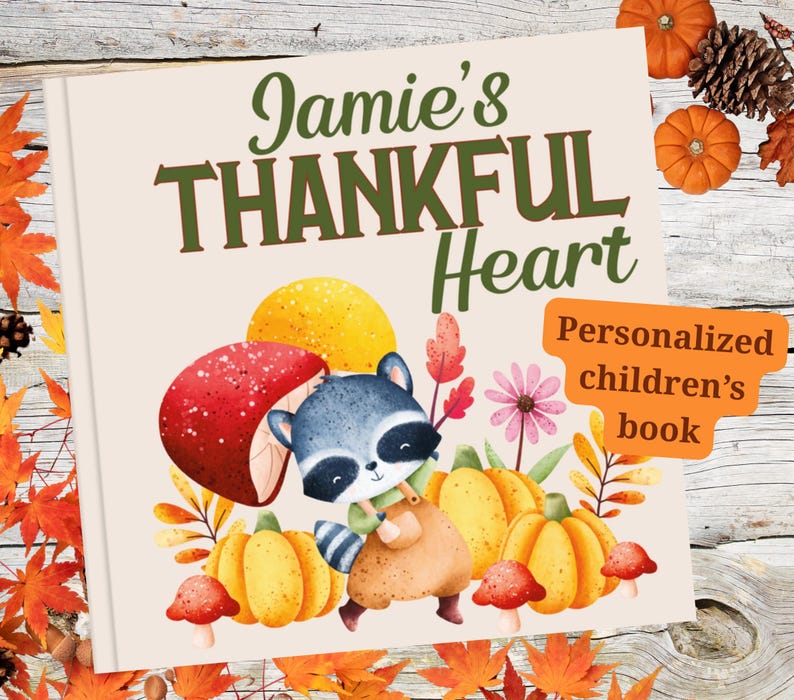 Personalized Children's Thanksgiving Book | Custom Gratitude Storybook ...