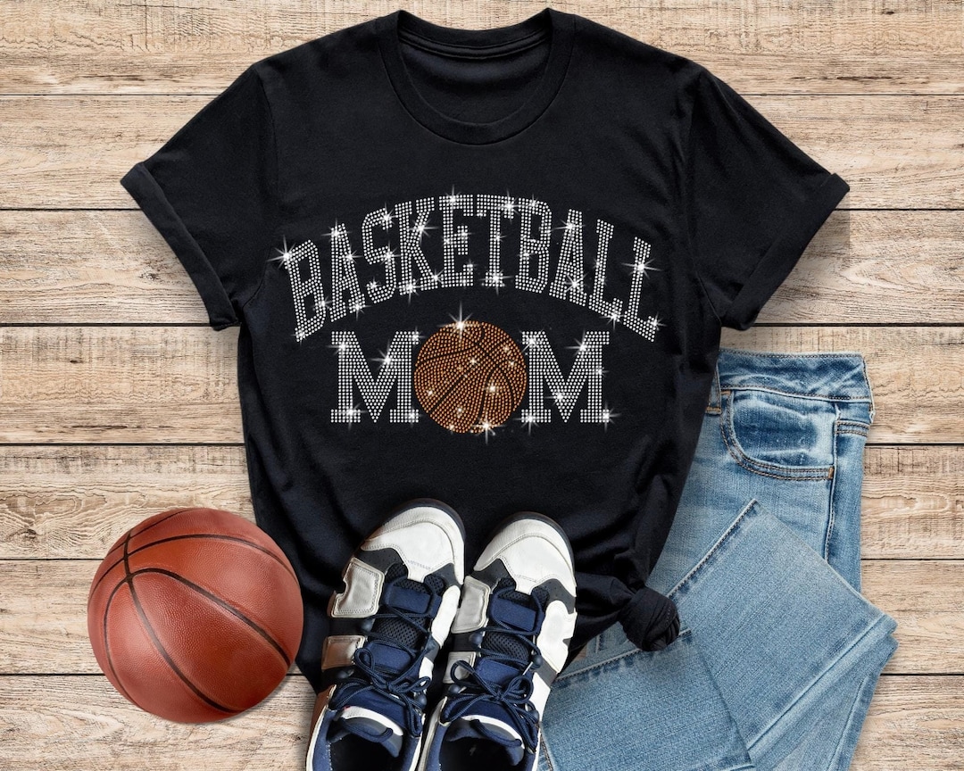 Basketball Mom Rhinestone Shirt, Game Day Sweatshirt, Basketball Lover ...