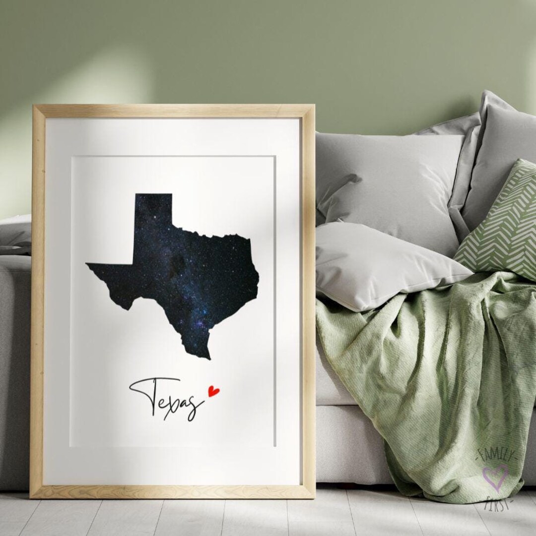 Texas Starry Night Digital Art: Instant Download for a Lone Star State ...