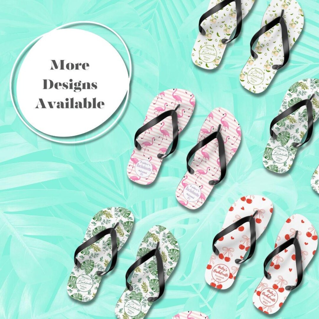 Fun Custom Flip Flops for Bachelorette Party Gifts, Bridesmaids ...