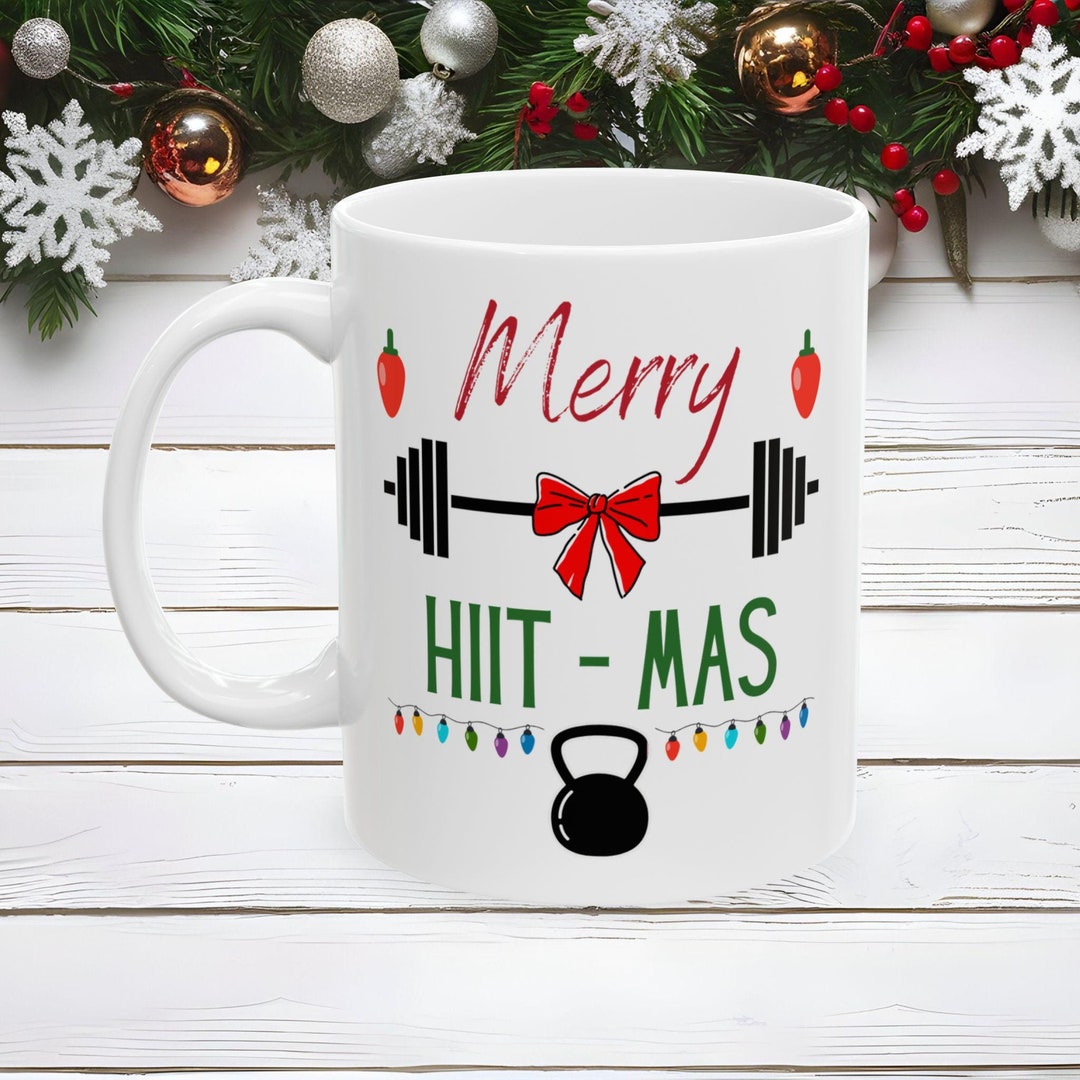 Fun Christmas Mug for the Fitness Enthusiast in Your Life, Barbell ...