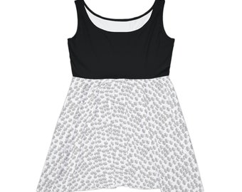 Train & Ticket Skater Dress AOP - Etsy