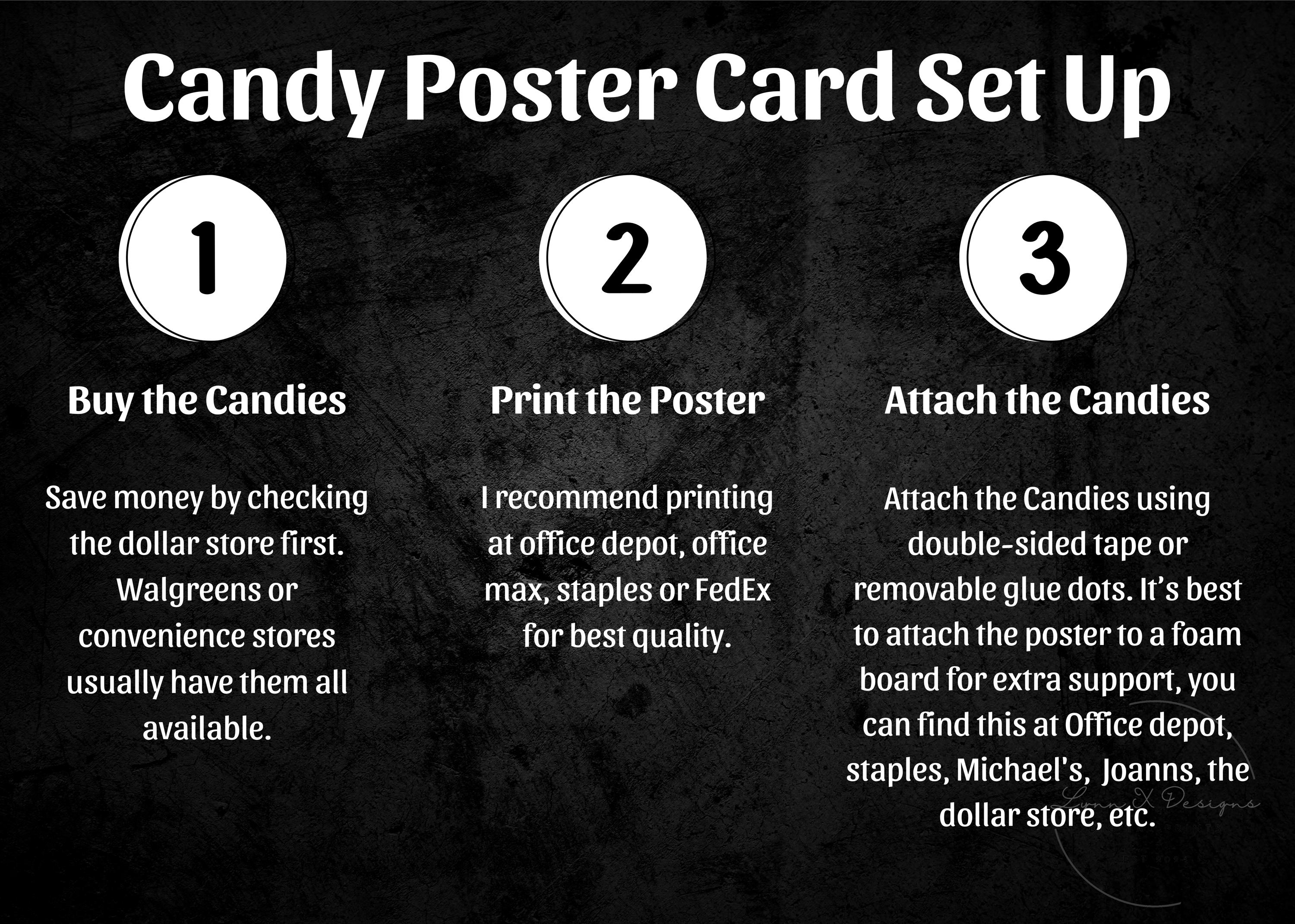 Halloween Candy Poster: Trick-or-treat Printable (digital Download) - Etsy