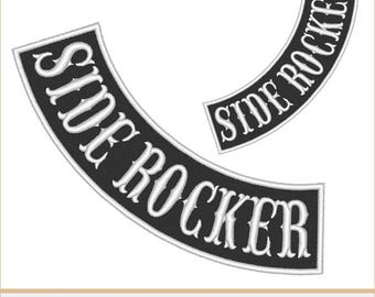 Custom Motorcycle Biker Patches,personalized Embroidery Rocker Patch ...
