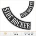 Custom Embroidered Side Rocker Patch - Motorcycle Club Biker MC Sew-on ...