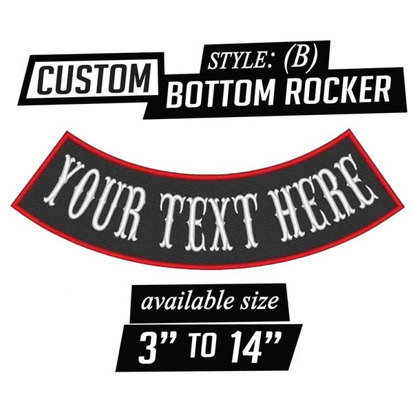 Custom Rocker Patch - Etsy