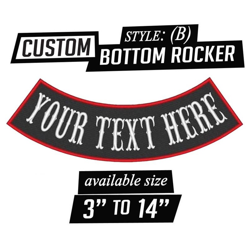 Custom Rocker Patch - Etsy