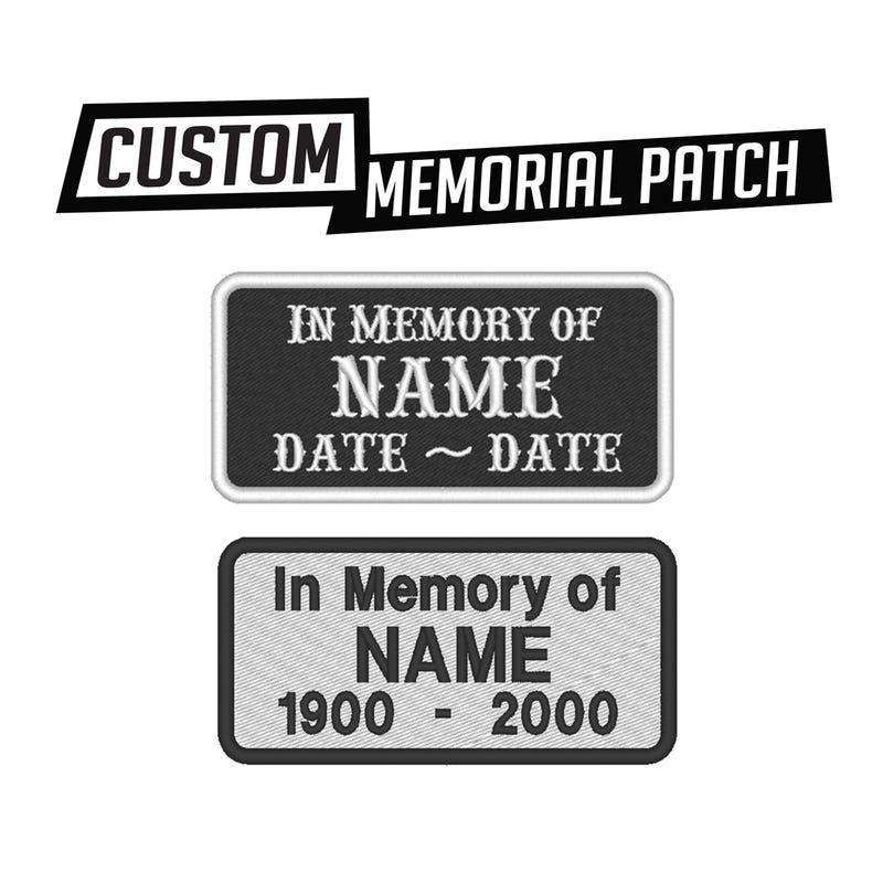 Biker Memorial Patch - Etsy