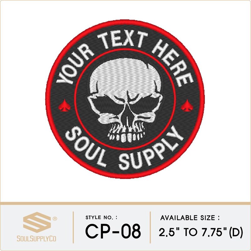 Embroidered Skull Patch - Etsy