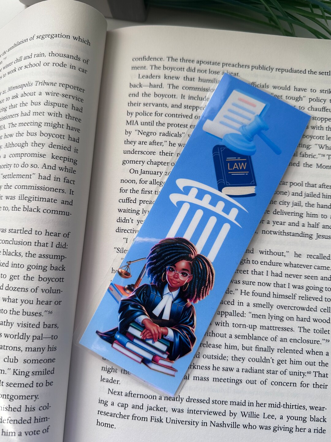 Laminated Future Lawyer Black Girl Bookmark. Bookmark Encouraging Word ...