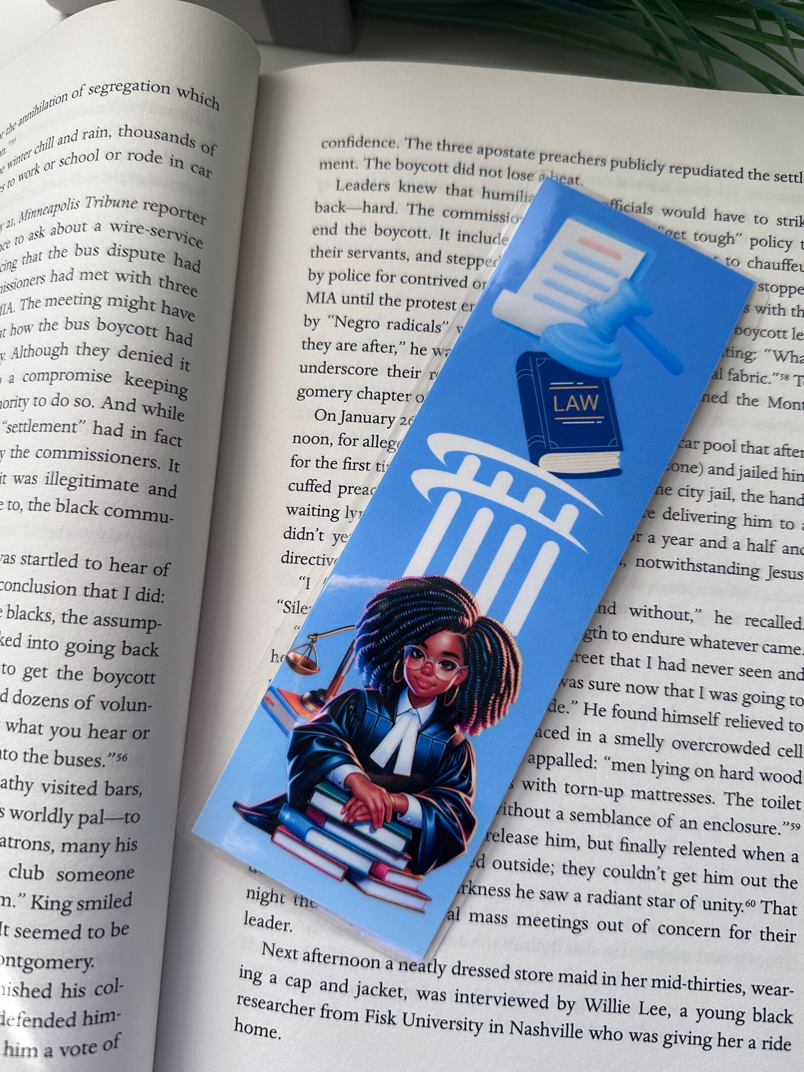 Laminated Future Lawyer Black Girl Bookmark. Bookmark Encouraging Word ...