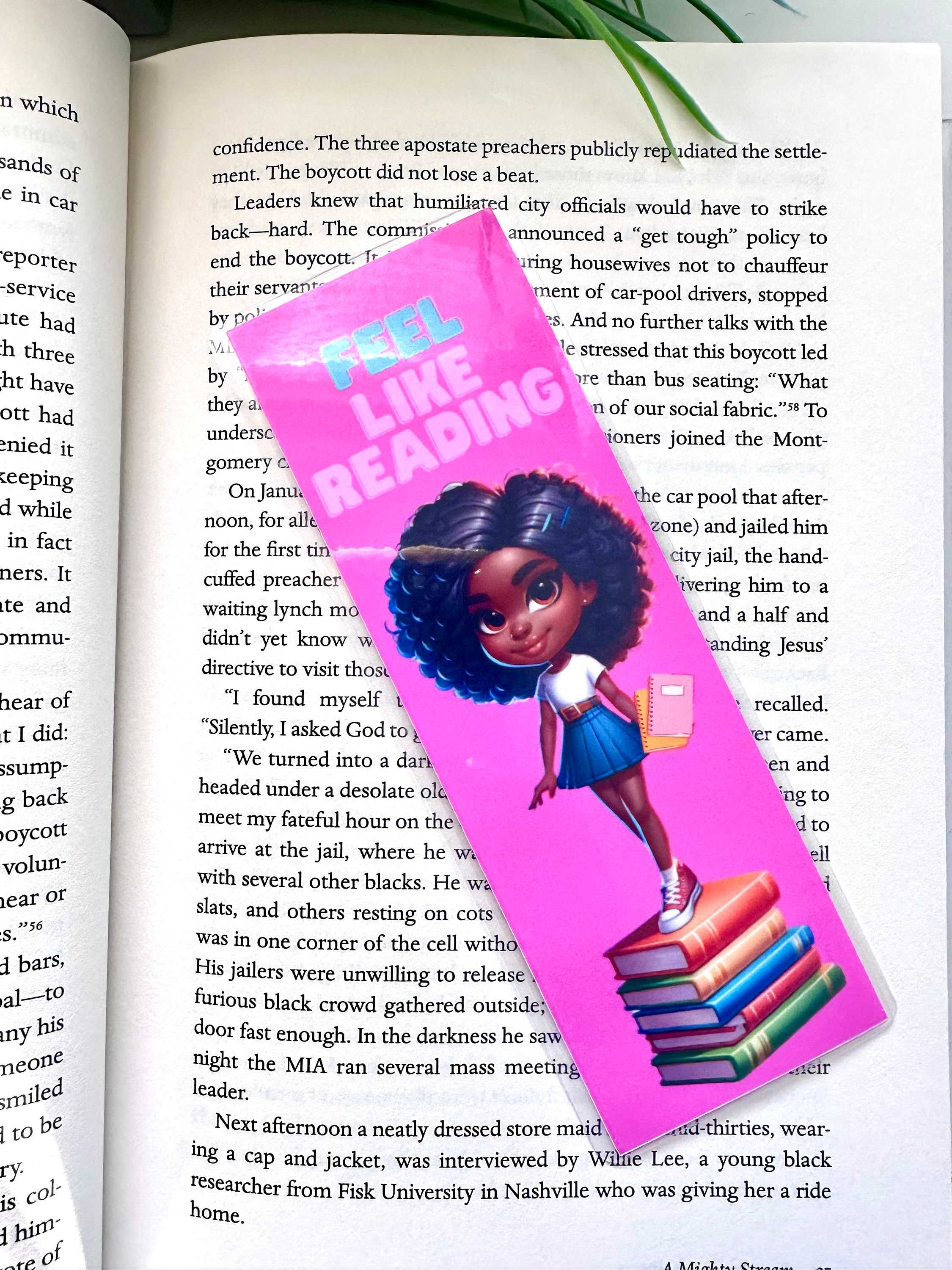 Laminated Black Teen Girl Laminated Bookmark. Bookmark Encouraging Word ...