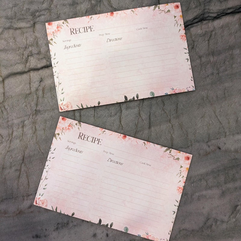 Cute Recipe Cards - Etsy
